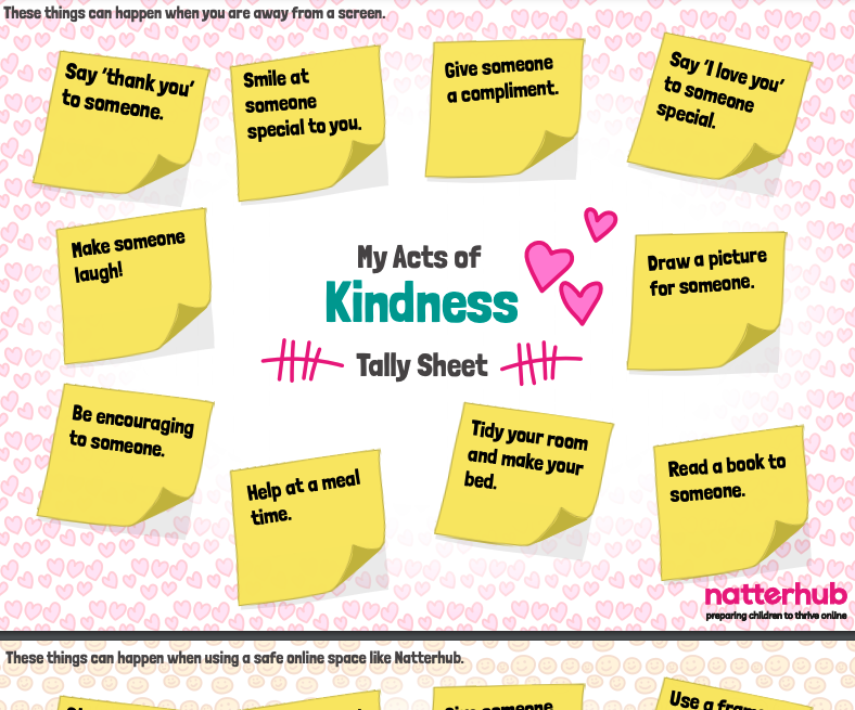 Natterhub | Resources | Kindness Checklist